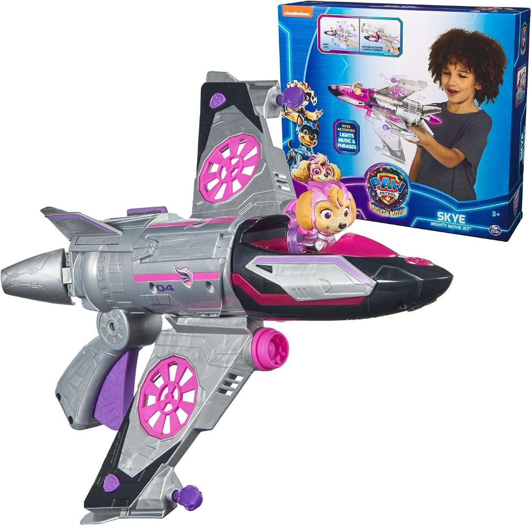 Paw Patrol Mighty Movie Chase Transforming Cruiser / Skye Movie Jet, 興趣 ...