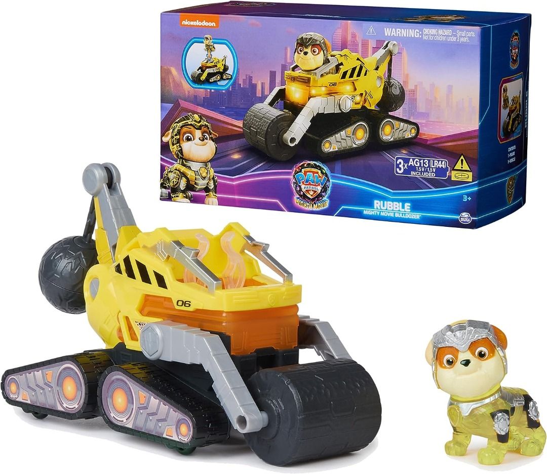 Paw Patrol The Mighty Movie Skye Jet / Zuma Hovercraft / Rubble ...