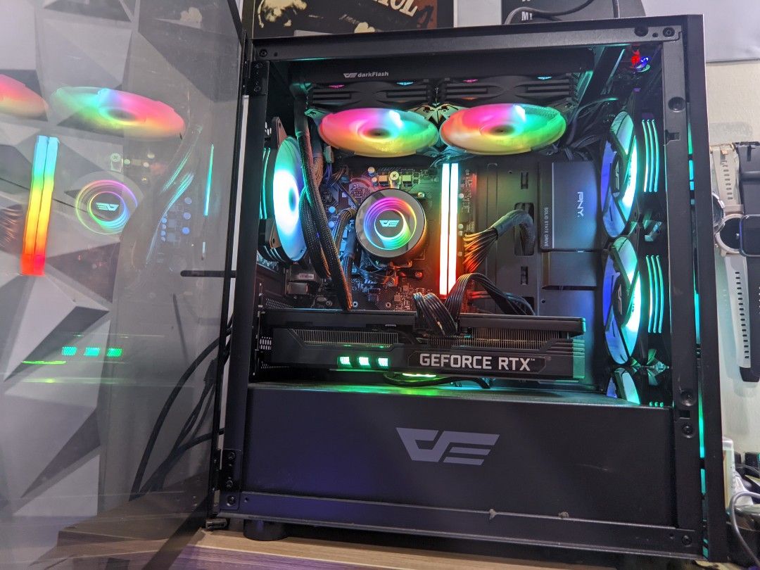 Pc gaming full set with rtx3070, Computers & Tech, Desktops on Carousell