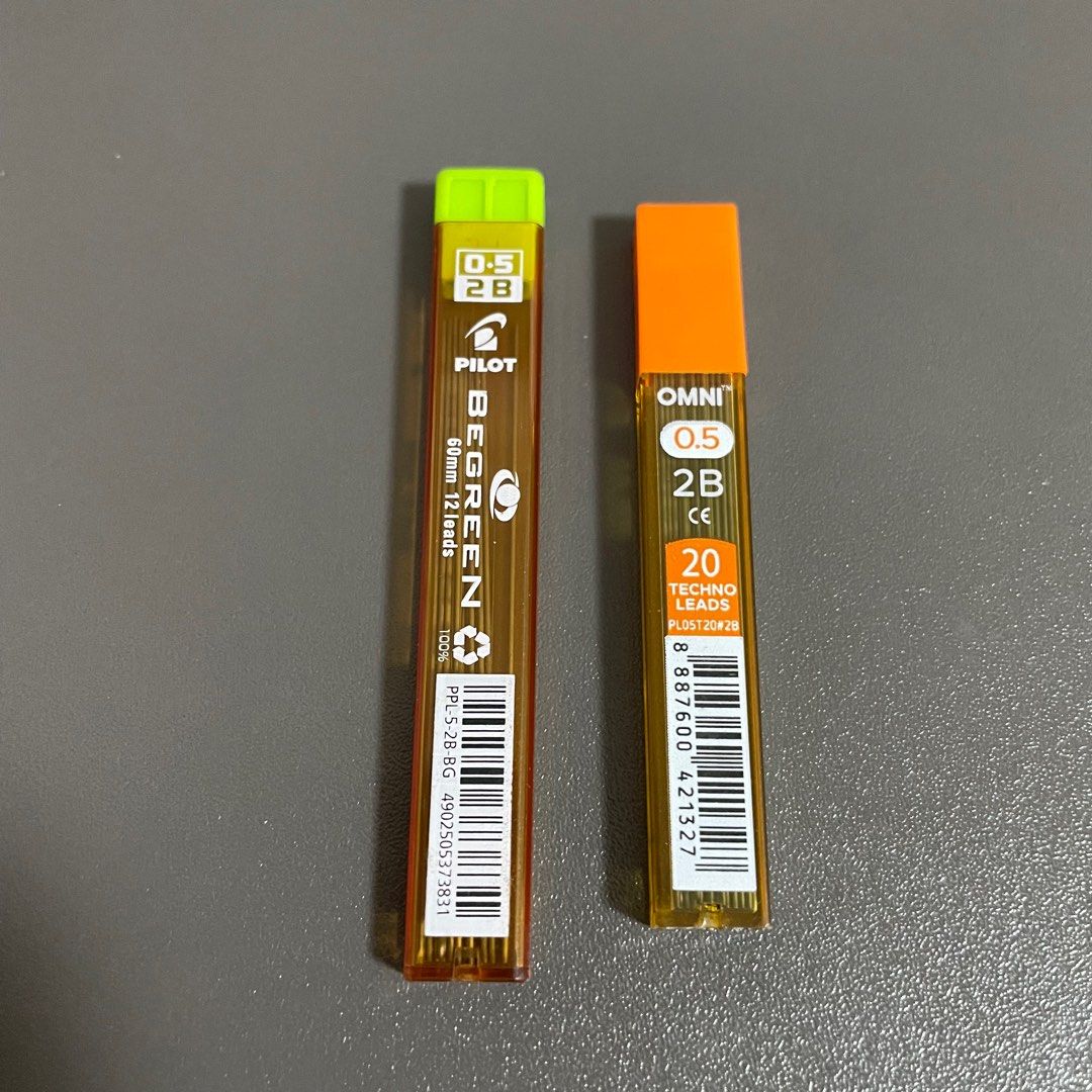 Pencil lead 2B 0.5mm (60mm long), Hobbies & Toys, Stationery & Craft ...