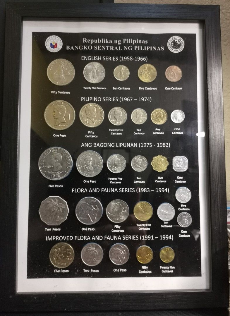 Philippine Coin Frame Set, Hobbies & Toys, Memorabilia & Collectibles ...