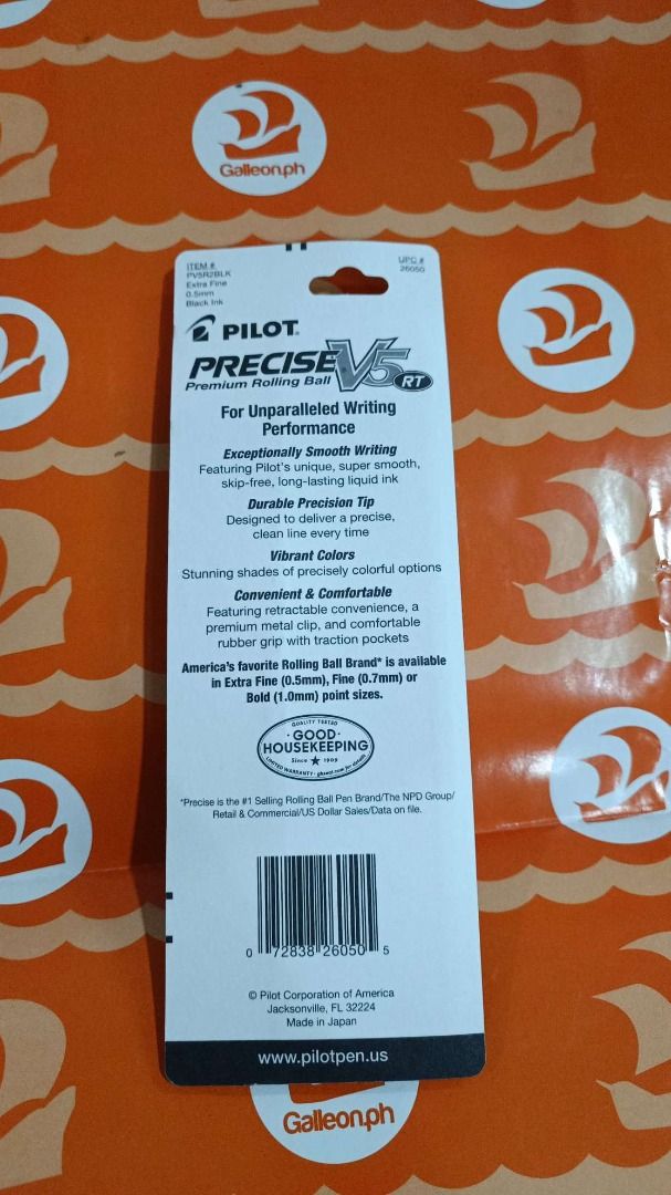 PILOT Precise V5 RT Refillable & Retractable Liquid Ink Rolling Ball ...
