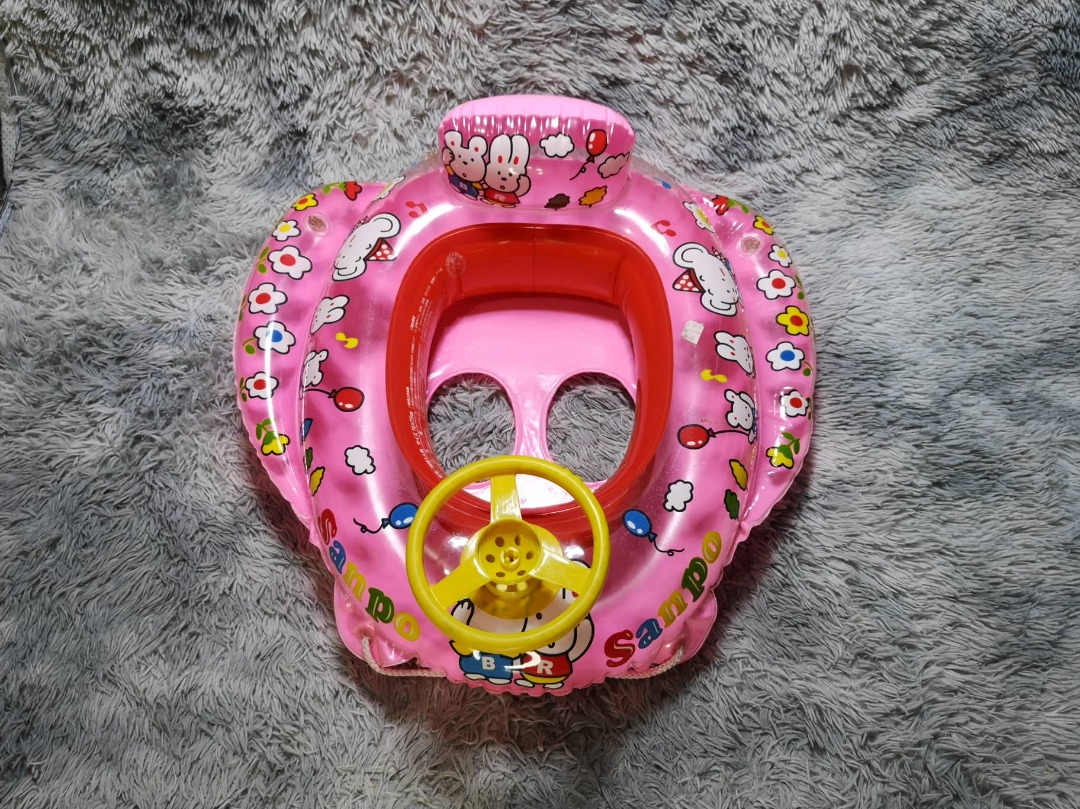 Pink Inflatable Baby Pool Ride, Babies & Kids, Infant Playtime on Carousell