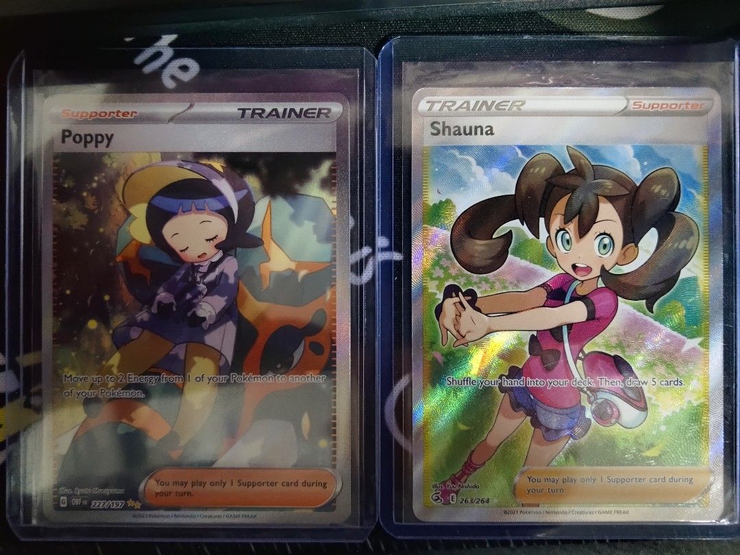 Pokemon cards trainer, Shauna, Poppy, Hobbies & Toys, Toys & Games on ...