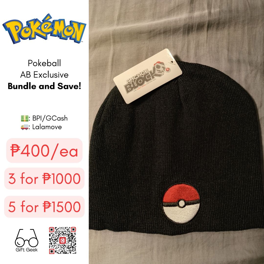 Pokemon Pokeball Exclusive Beanie, Men's Fashion, Watches & Accessories ...