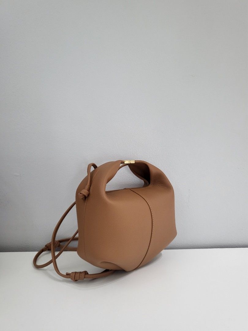 Polene Beri Textured Camel Leather Bag, Luxury, Bags & Wallets on Carousell