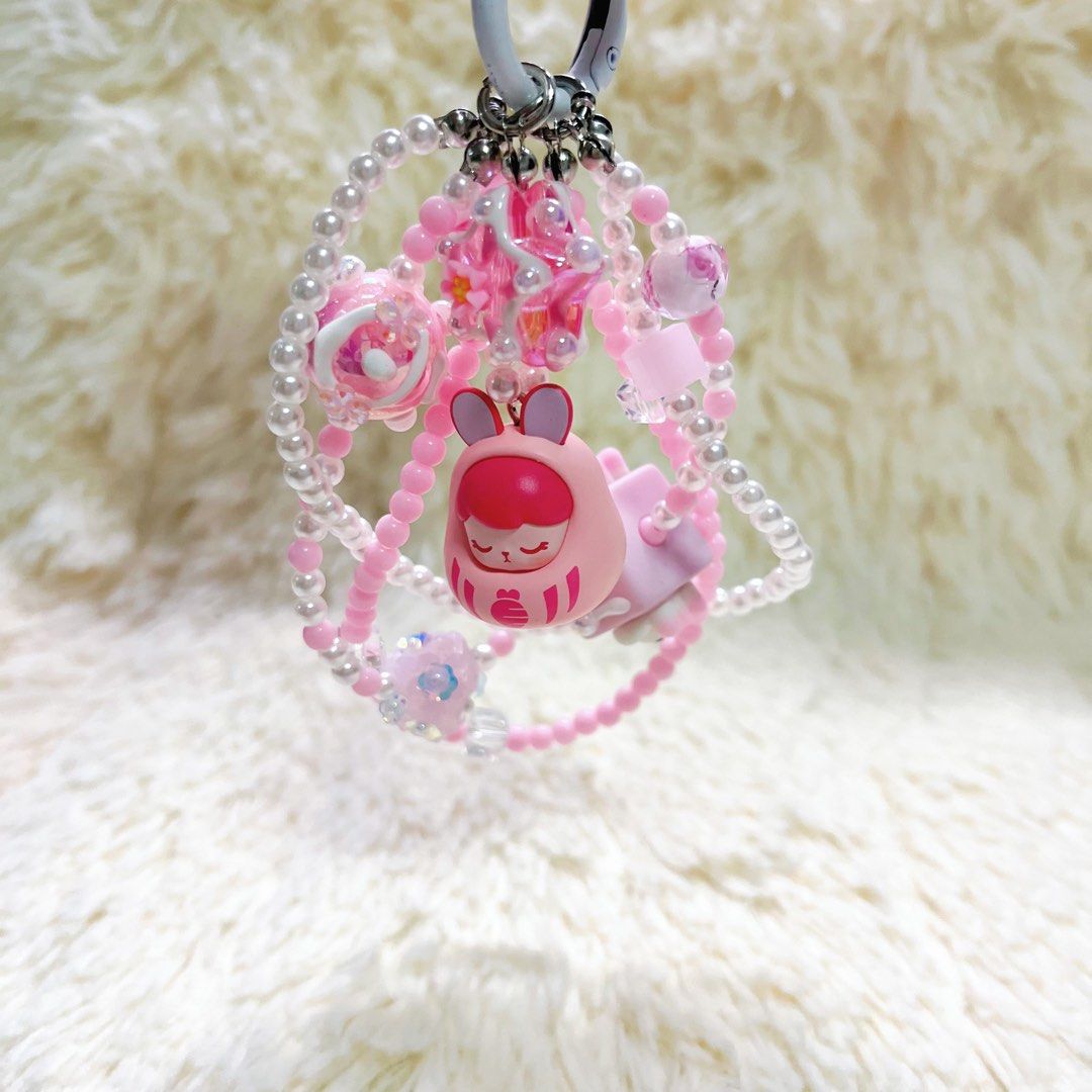 Popmart Bunny Phone charm, Hobbies & Toys, Stationery & Craft, Handmade ...