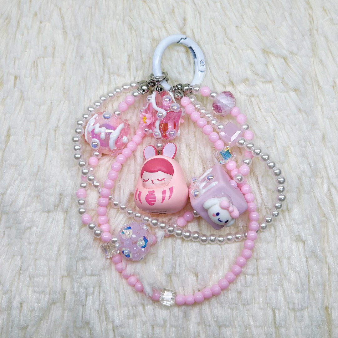 Popmart Bunny Phone charm, Hobbies & Toys, Stationery & Craft, Handmade ...
