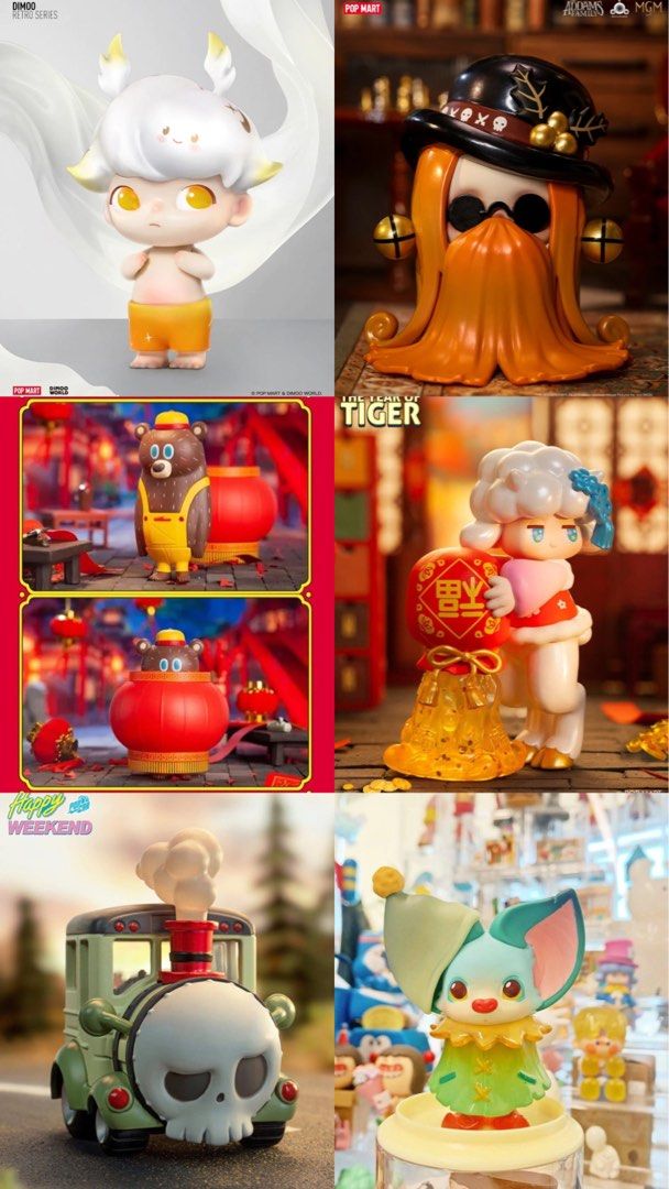 POPMART CLEARING SALES SKULLPANDA DIMOO, Hobbies & Toys, Toys & Games ...
