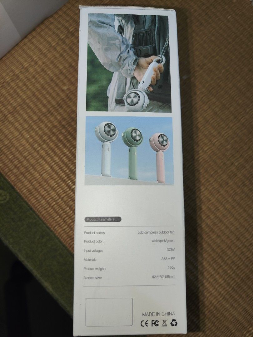 Real Ice Touch Peltier metal cooling plate function portable fan, high ...