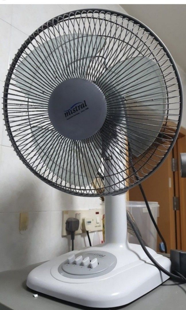 Portable Table Fan (MISTRAL), Furniture & Home Living, Lighting & Fans ...