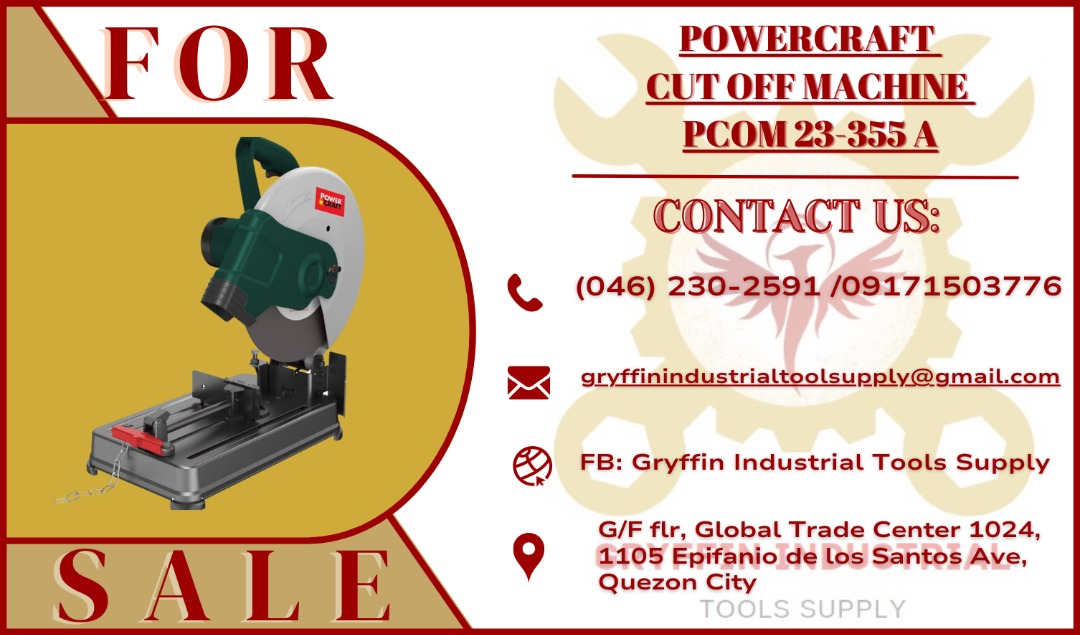 POWERCRAFT CUT OFF MACHINE – PCOM 23-355 A, Commercial & Industrial ...