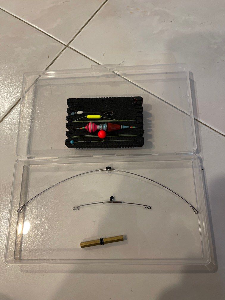 Prawning Tian Ping + APO float + pre-tied lines and hooks with stabliser, Sports Equipment ...