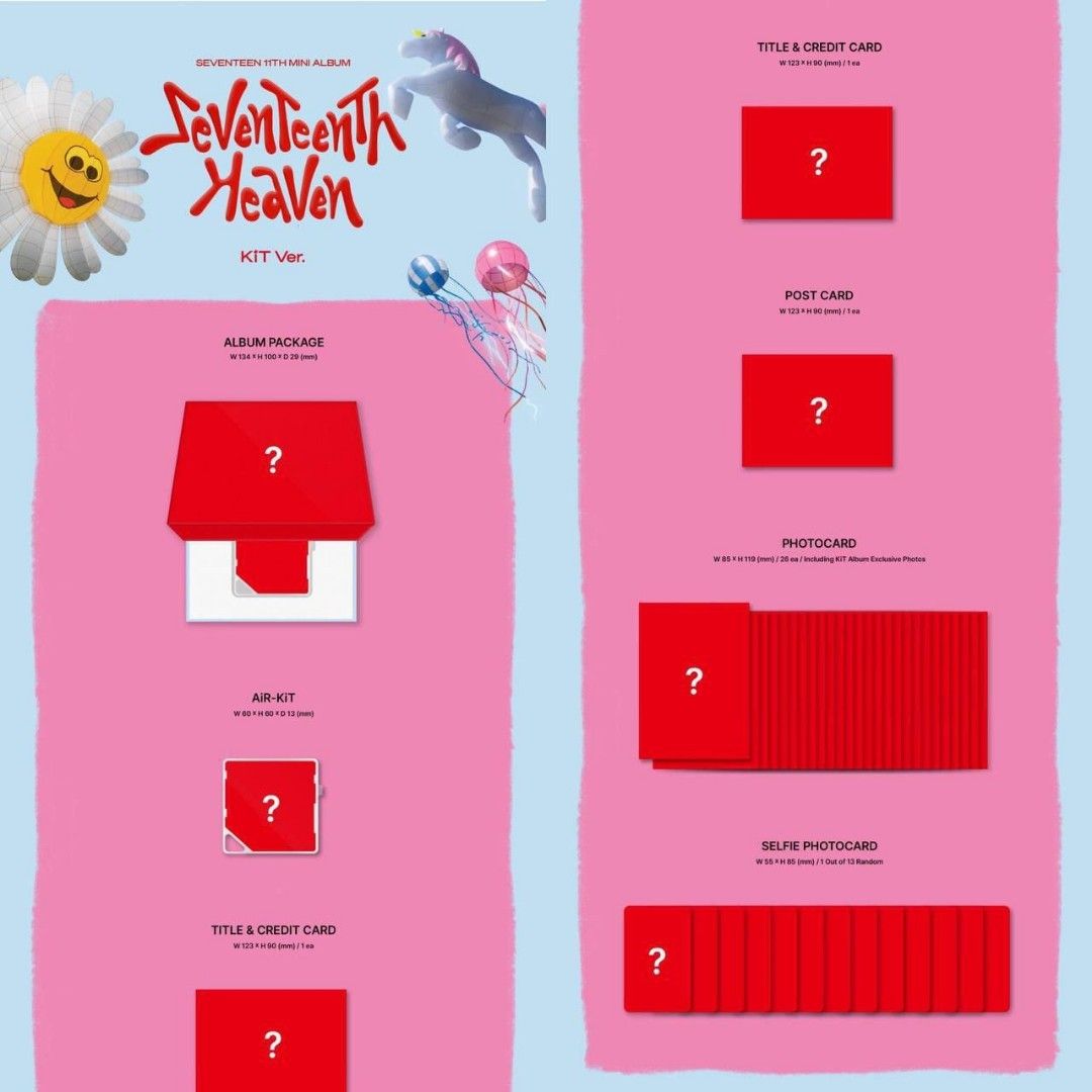 [PRE-ORDER] SEVENTEEN 11TH MINI ALBUM 'SEVENTEENTH HEAVEN' KIT VER ...