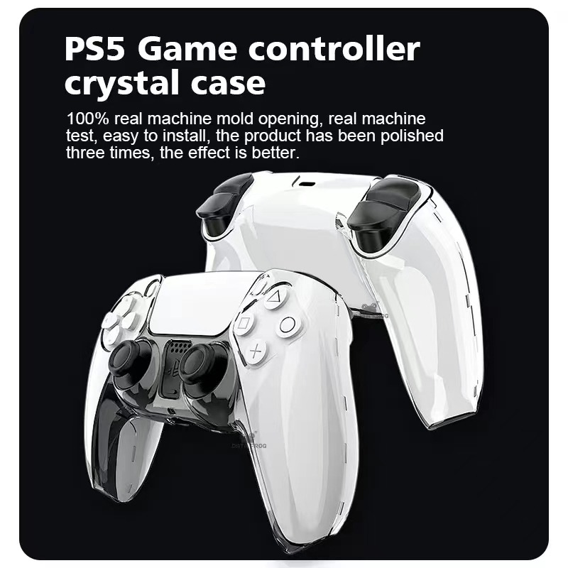 PS5 game controller crystal case PC transparent split handle case PS5 ...
