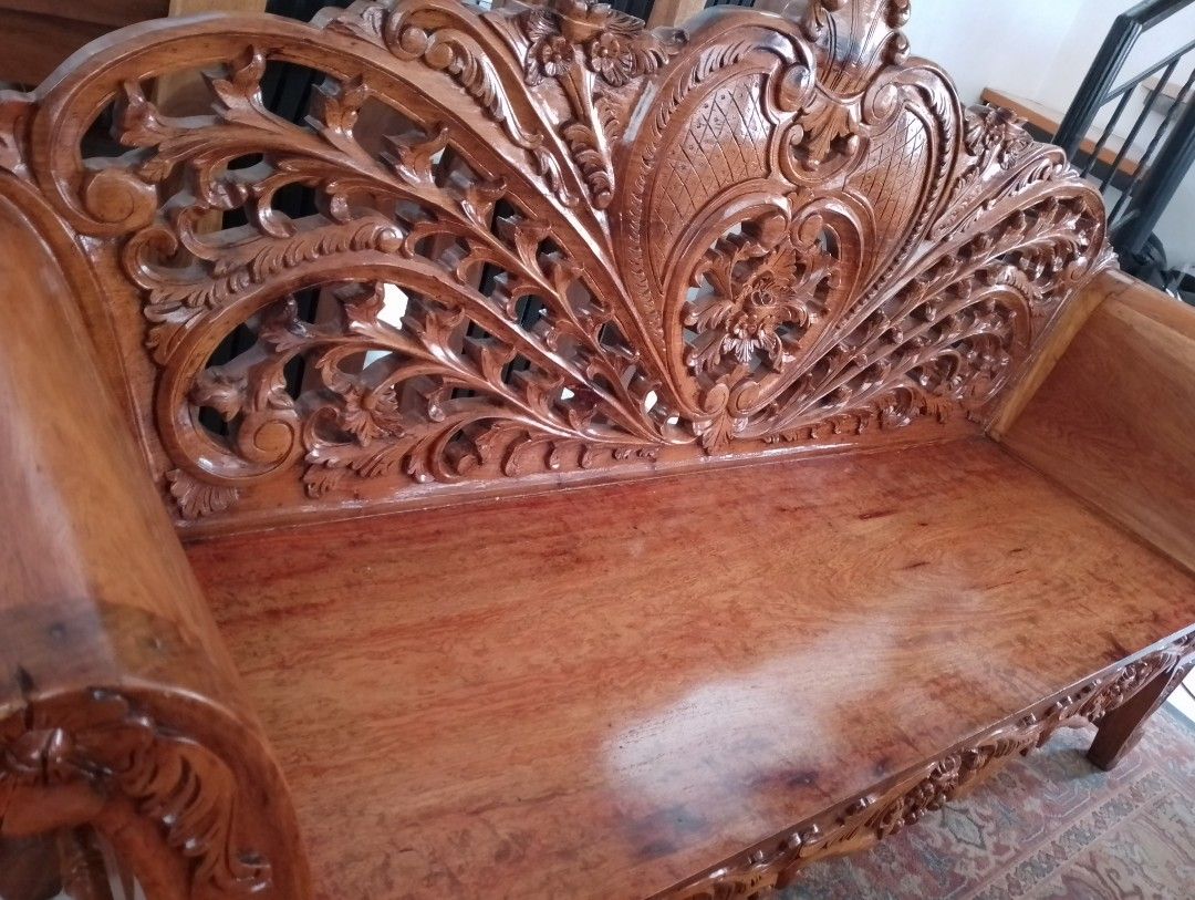 Pure Red Narra Cleopatra set, Furniture & Home Living, Furniture, Sofas ...