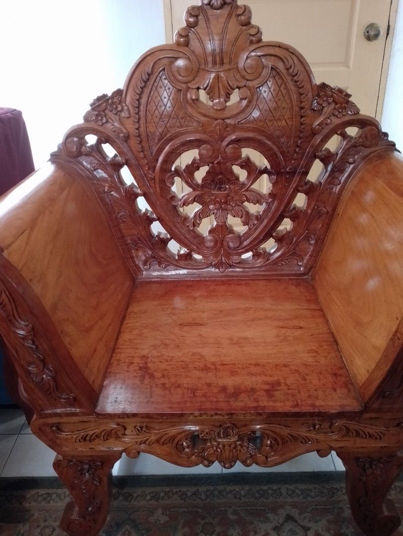 Pure Red Narra Cleopatra set, Furniture & Home Living, Furniture, Sofas ...