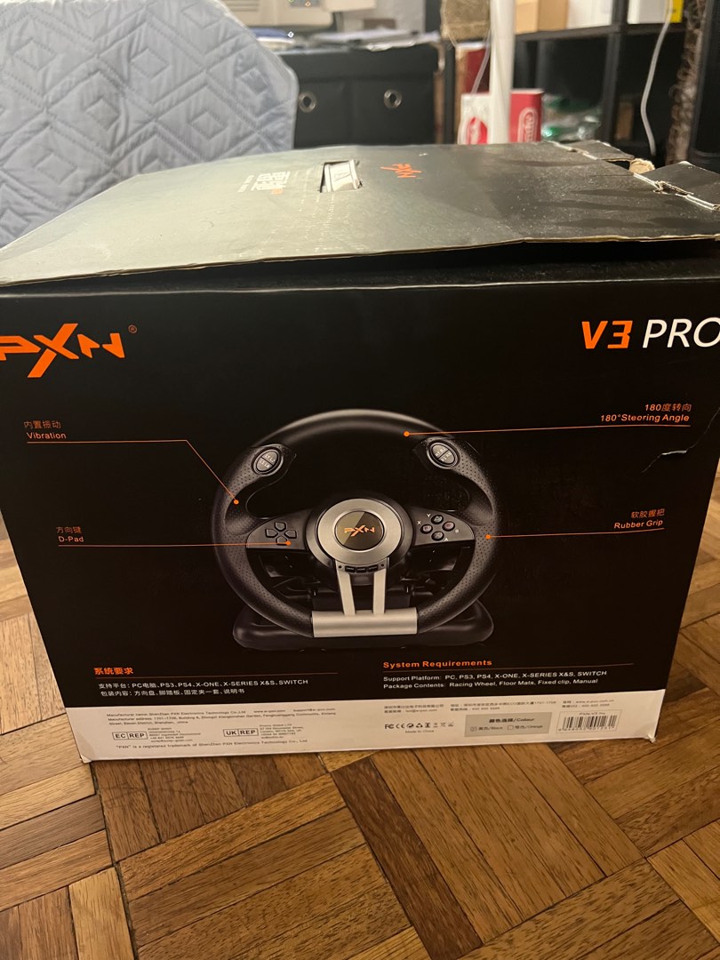Pxn V3 pro steering wheel, Hobbies & Toys, Toys & Games on Carousell