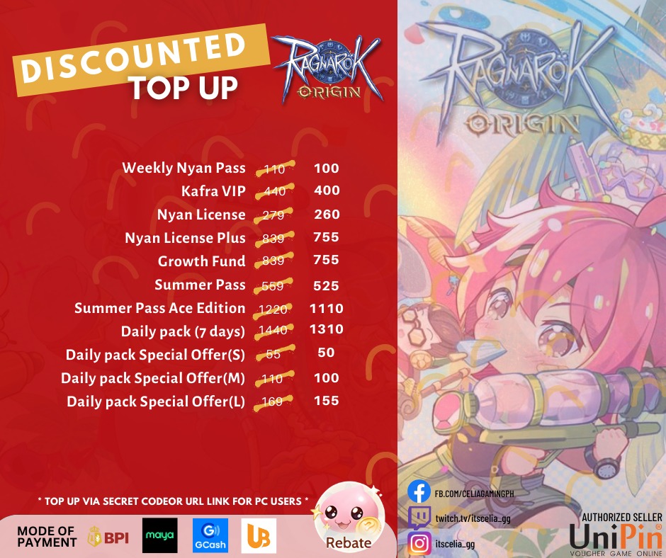 Ragnarok Origin Global Discounted Top up, Tickets & Vouchers, Store ...