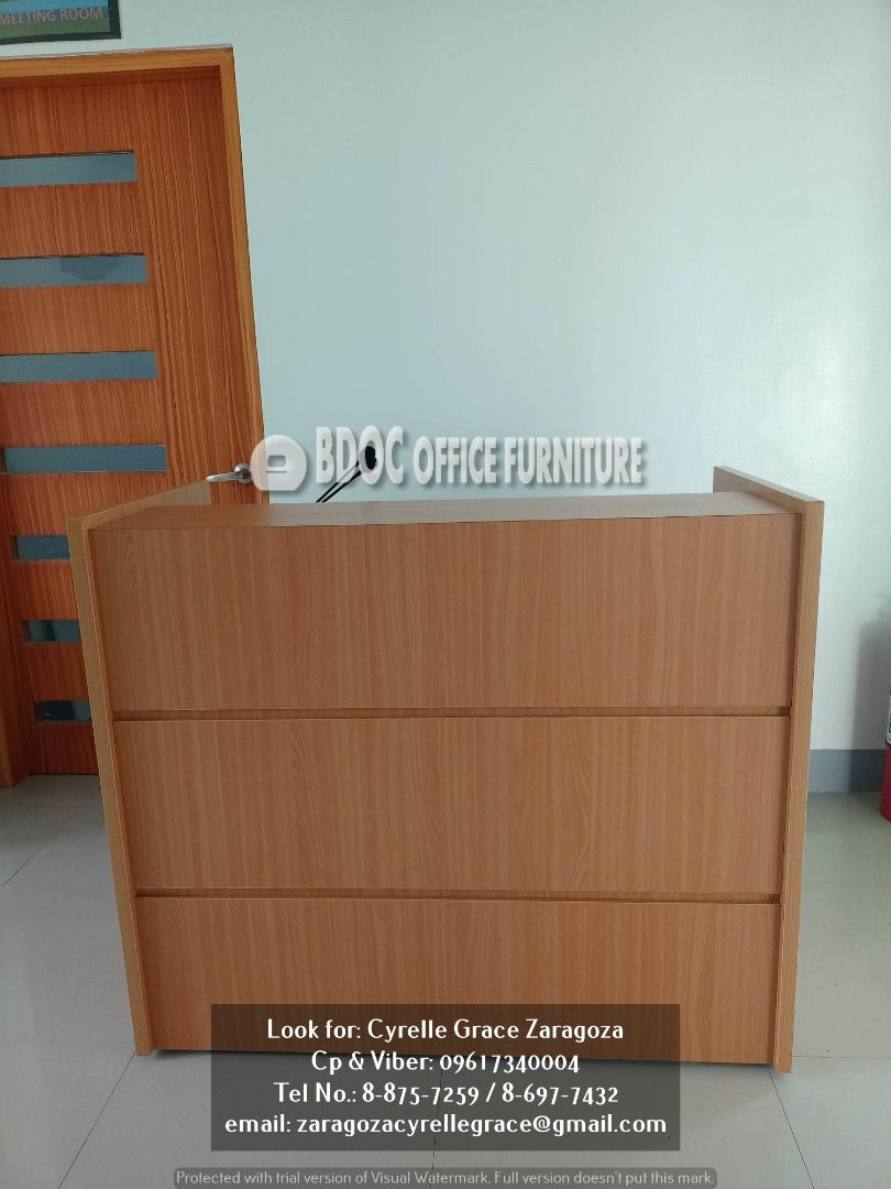 Reception Counter Table / Office Counter /Lobby Reception / Office ...