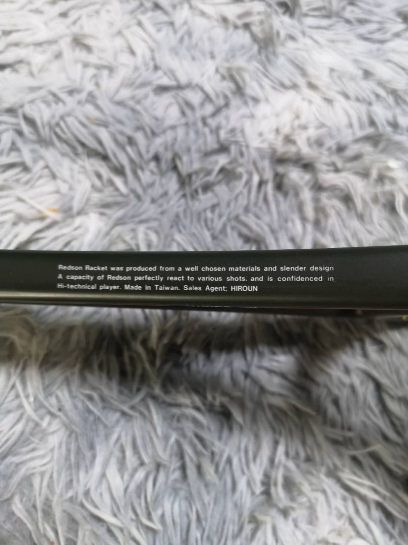 Redson Carbon Tennis Racket, Sports Equipment, Sports & Games, Racket ...