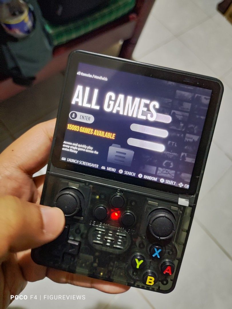 RETRO GAME R35S 15k games Transparent Black Handheld PS1, GBA, Arcade ...