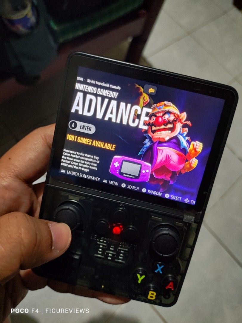 RETRO GAME R35S 15k games Transparent Black Handheld PS1, GBA, Arcade ...