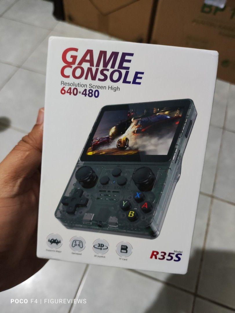 RETRO GAME R35S 15k games Transparent Black Handheld PS1, GBA, Arcade ...