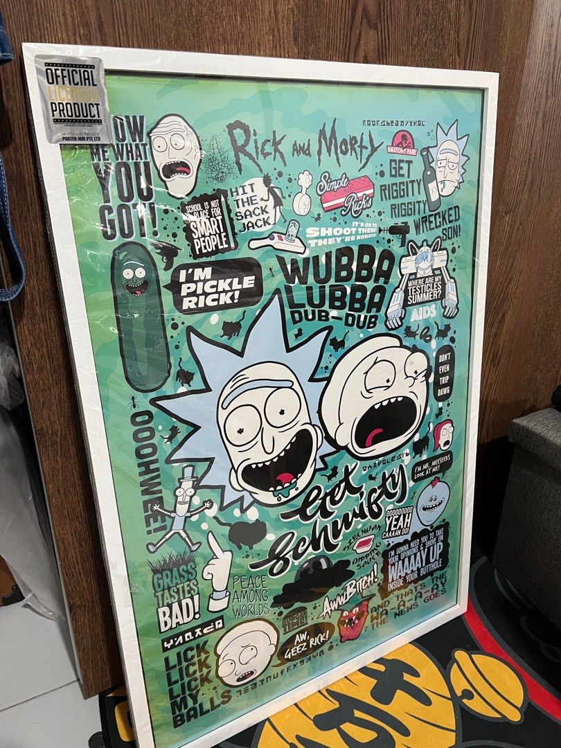 Rick and Morty official poster, Hobbies & Toys, Stationery & Craft, Art ...