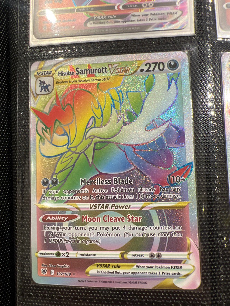 Samurott VSTAR Rainbow - Pokemon TCG Card, Hobbies & Toys, Toys & Games ...