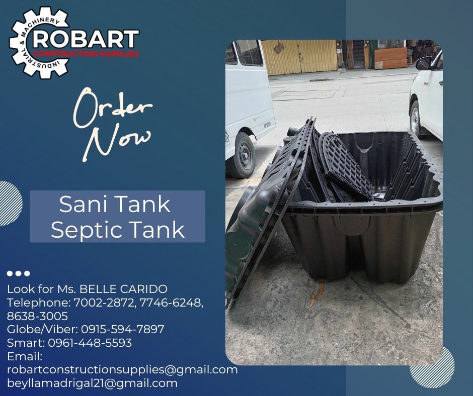 Sani Tank Septic Tank, Commercial & Industrial, Construction Tools ...