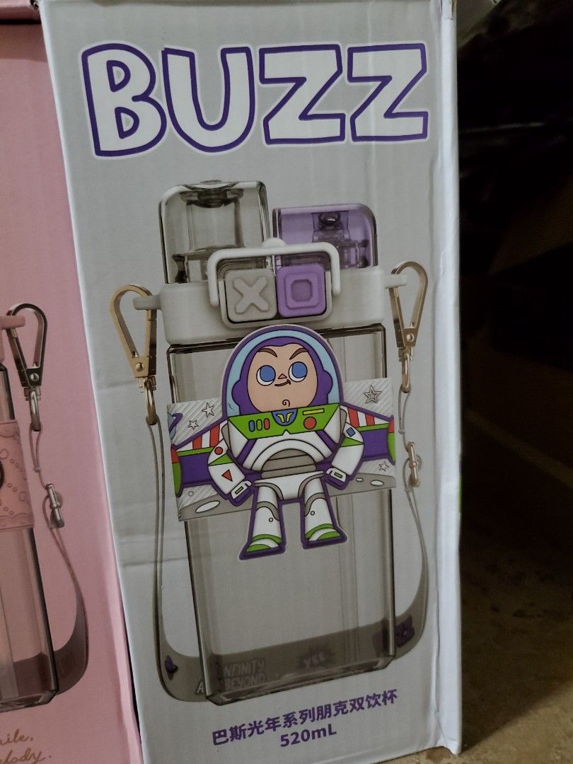 Sanrio Cute Kuromi Melody Buzz lightyear Pompompurin Cinnamoroll Aliens 520ML water bottles ...