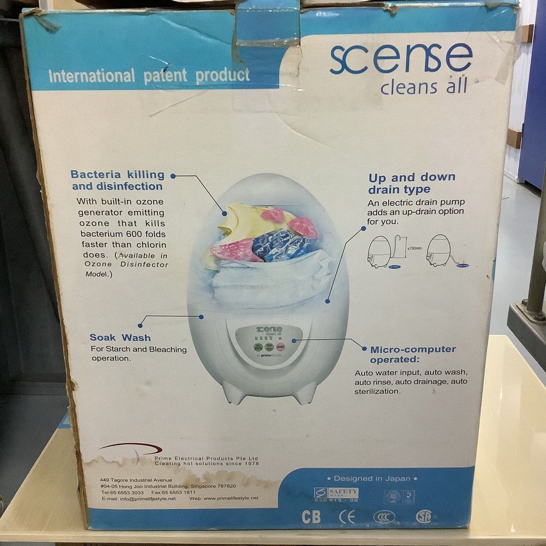 Scense Egg shaped mini personal washing machine, TV & Home Appliances ...