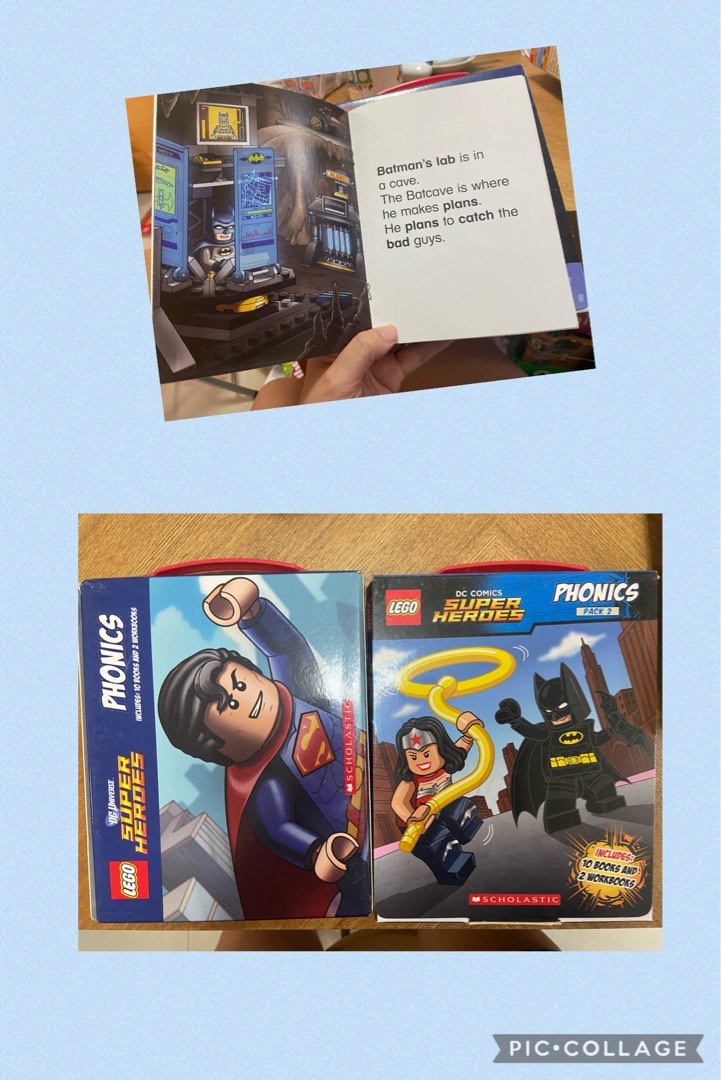 Scholastic LEGO phonics book box set 1&2, 興趣及遊戲, 書本 & 文具, 小朋友書 - Carousell