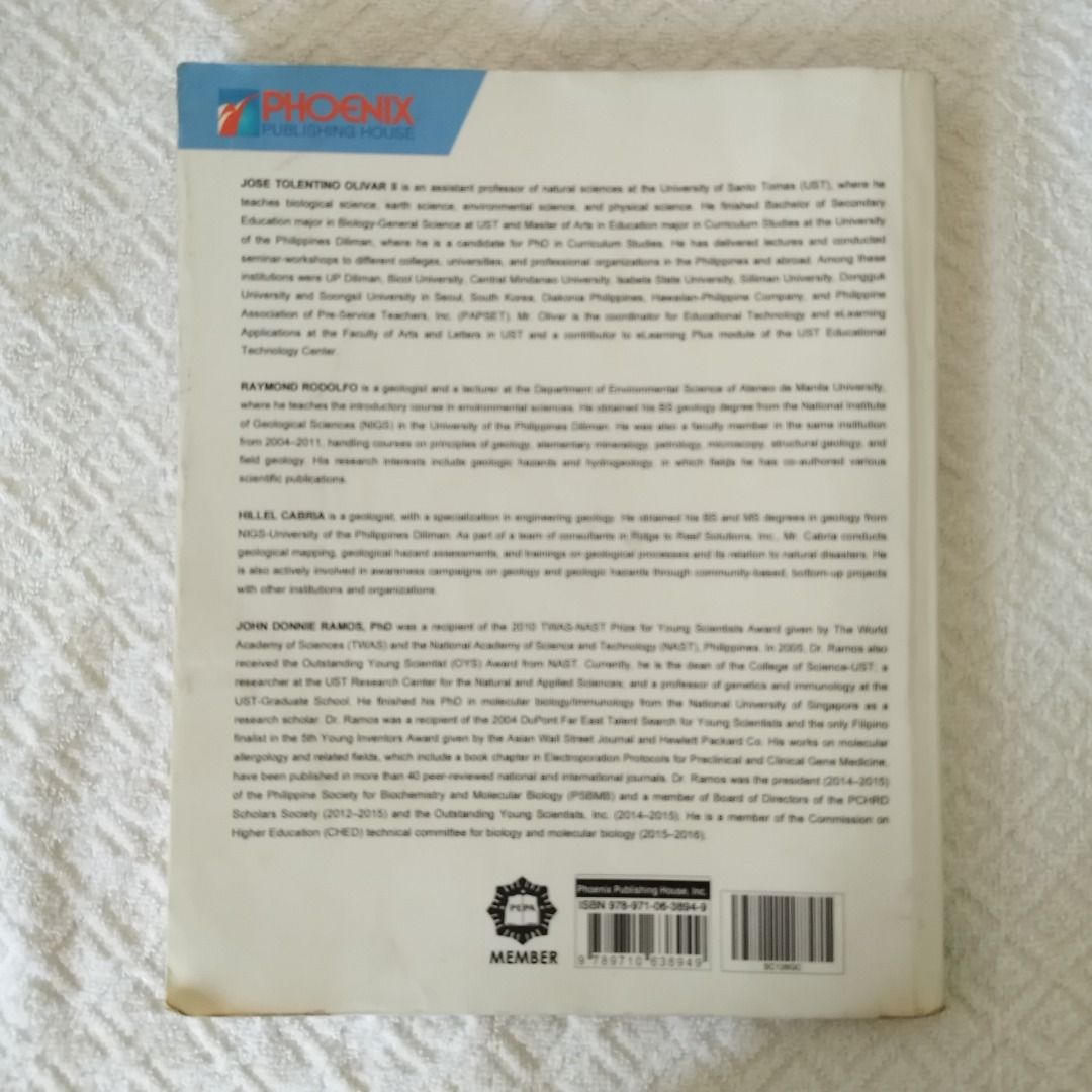 SHS Book - Earth Science (Phoenix Publishing House), Hobbies & Toys ...