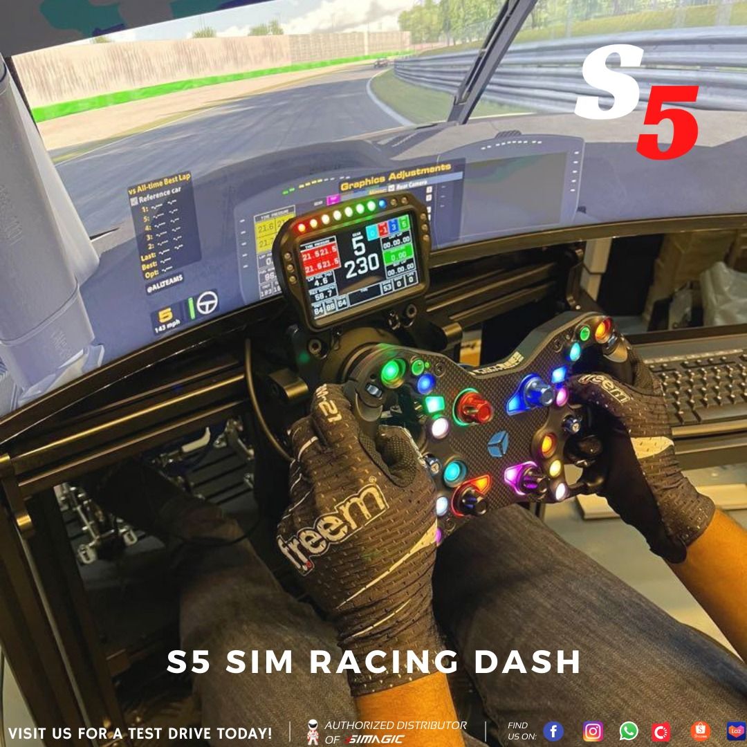 Sim dash / sim racing dash/ racing dash display / sim cluster, Video ...