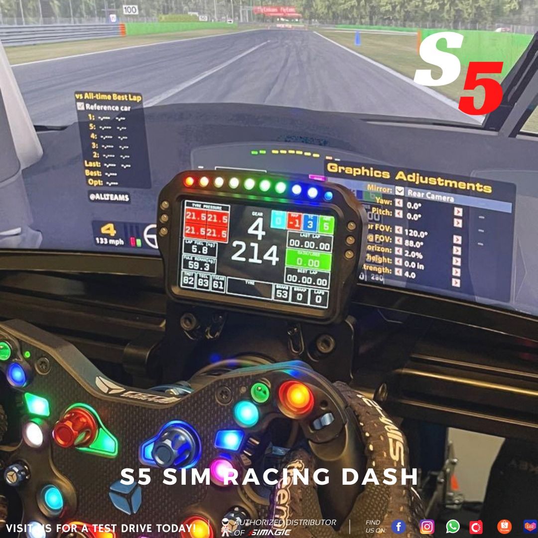 Sim dash / sim racing dash/ racing dash display / sim cluster, Video ...