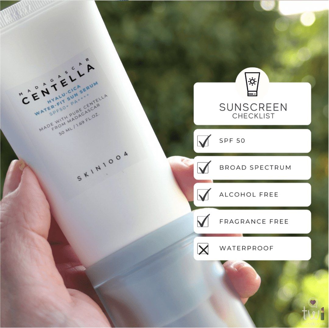 SKIN1004 Hyalu-Cica Water-Fit Sun Serum SPF50+ PA++++ 50ml, Beauty ...