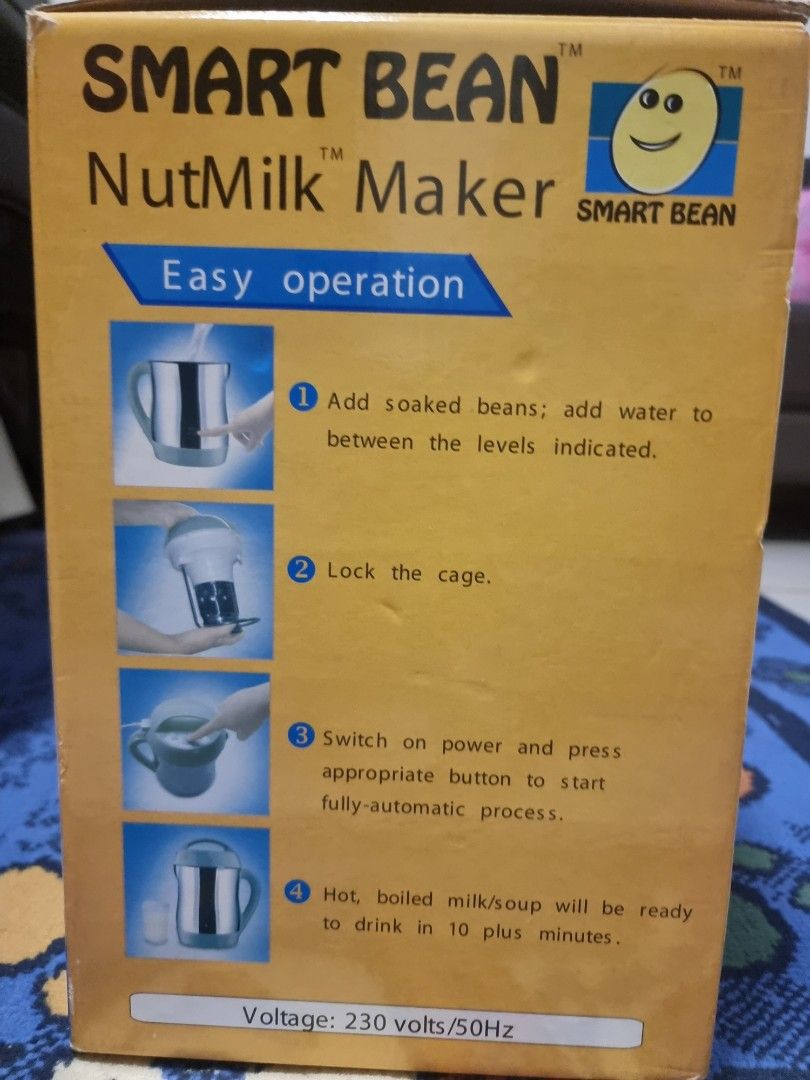 Smart bean soya milk / nutmilk stainless steel maker, TV & Home ...