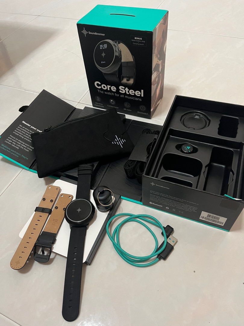 Soundbrenner Core Steel Watch, Mobile Phones & Gadgets, Wearables ...