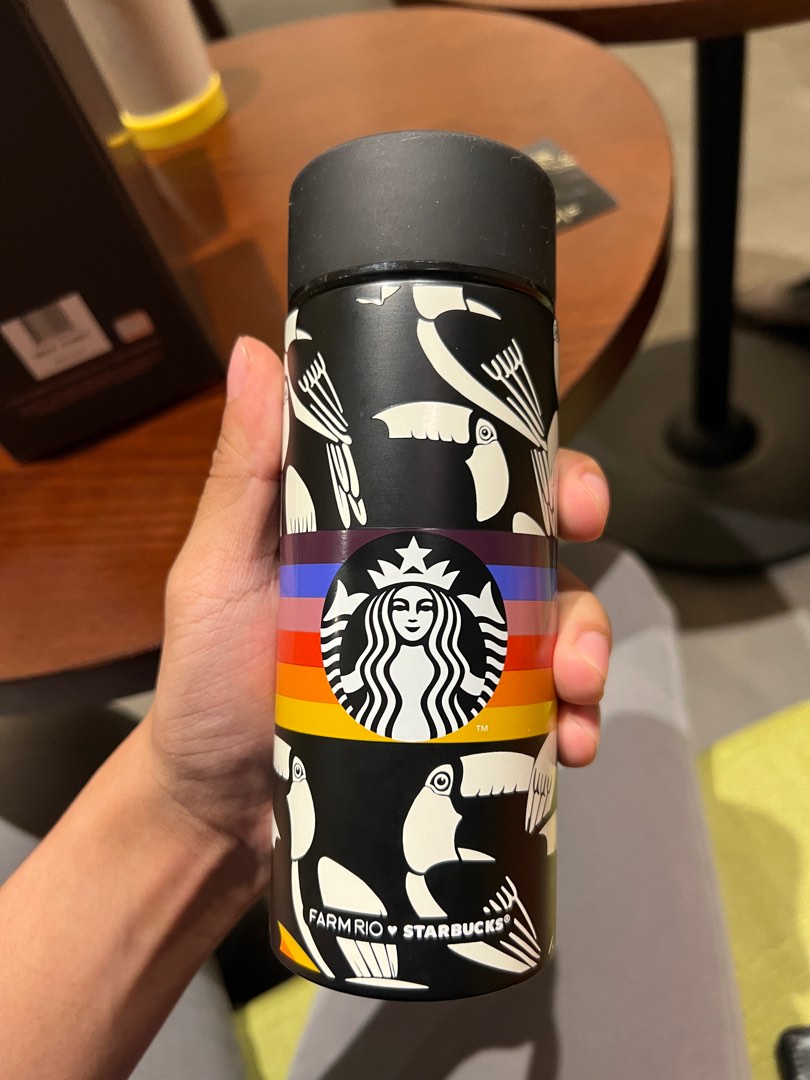 Starbucks X Farm Rio Thermos Tumbler (Negotiable), Furniture & Home ...