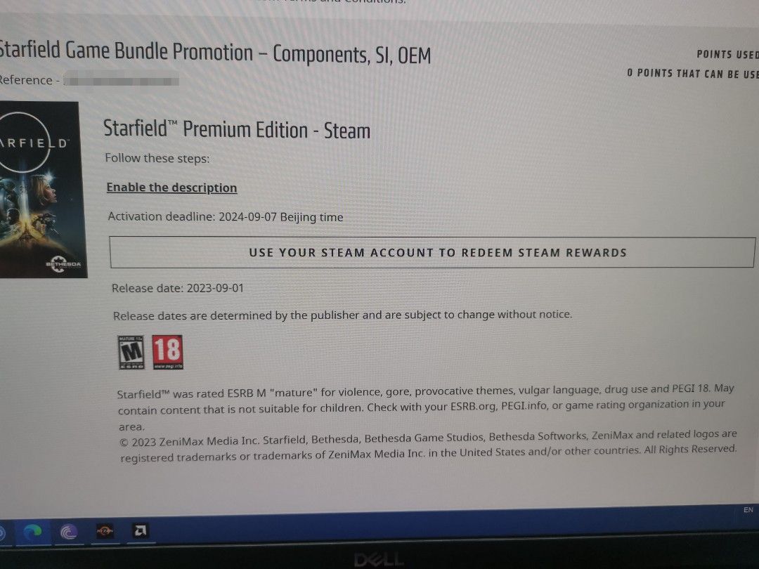 Starfield premium game code, Video Gaming, Video Games, Others on Carousell