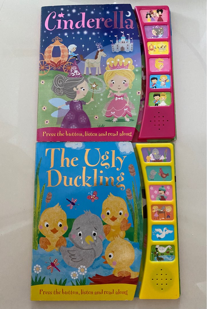 Story Read along board book - ugly ducking and cinderalla, Hobbies ...