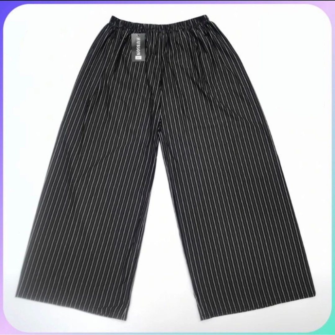 Stripe palazo pants, Women's Fashion, Bottoms, Other Bottoms on Carousell