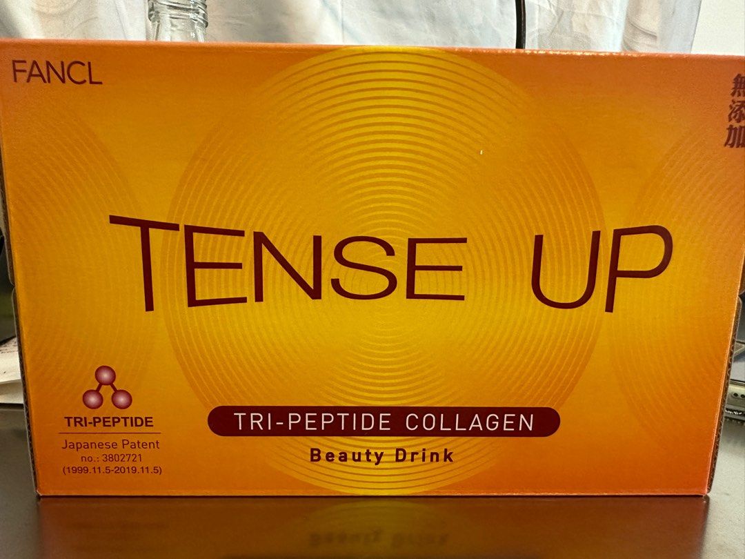 Fancl Tense Up Tri-Peptide Collagen Beauty Drink, Health & Nutrition ...