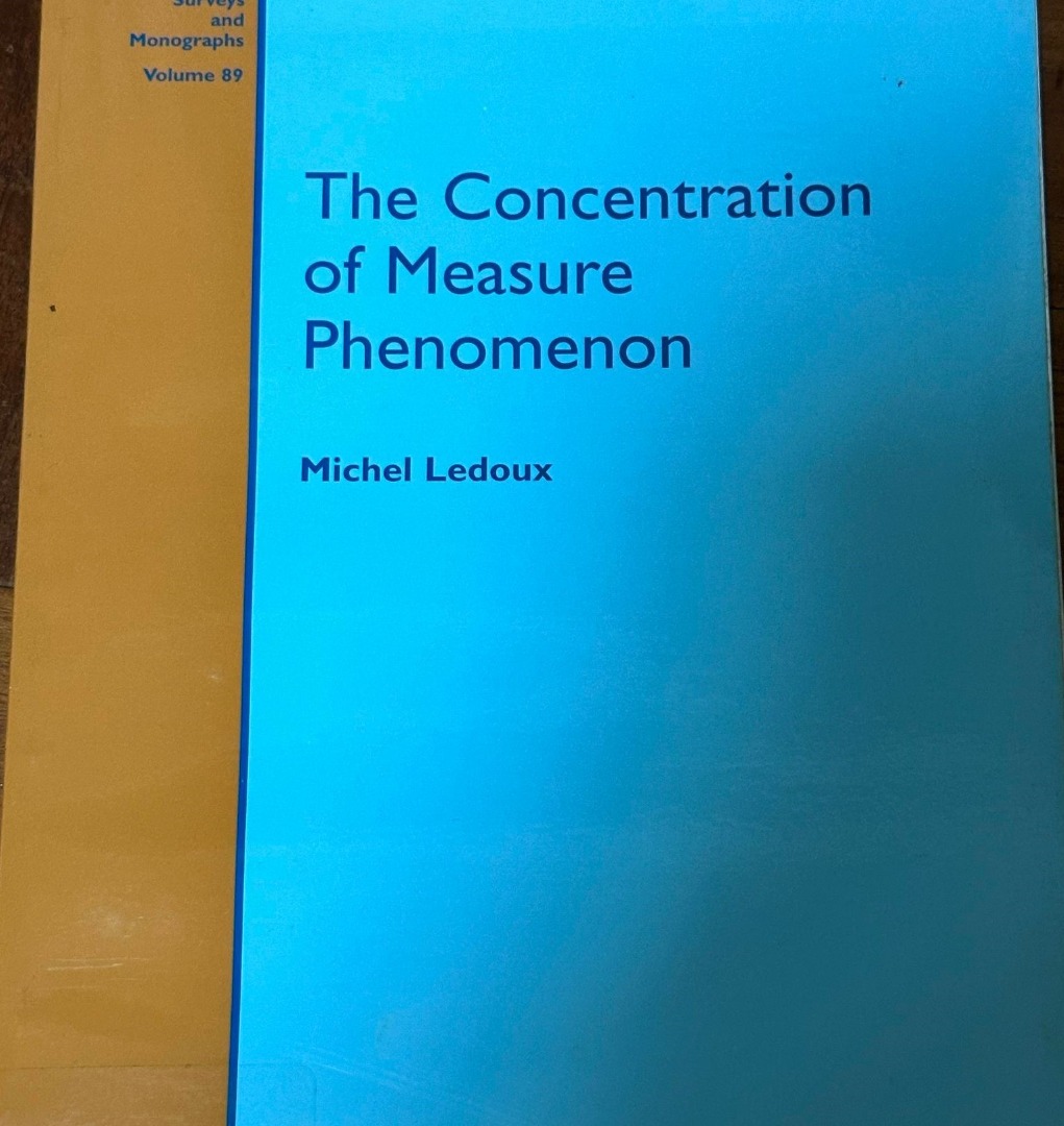The Concentration of Measure Phenomenon, Michel Ledoux, American ...