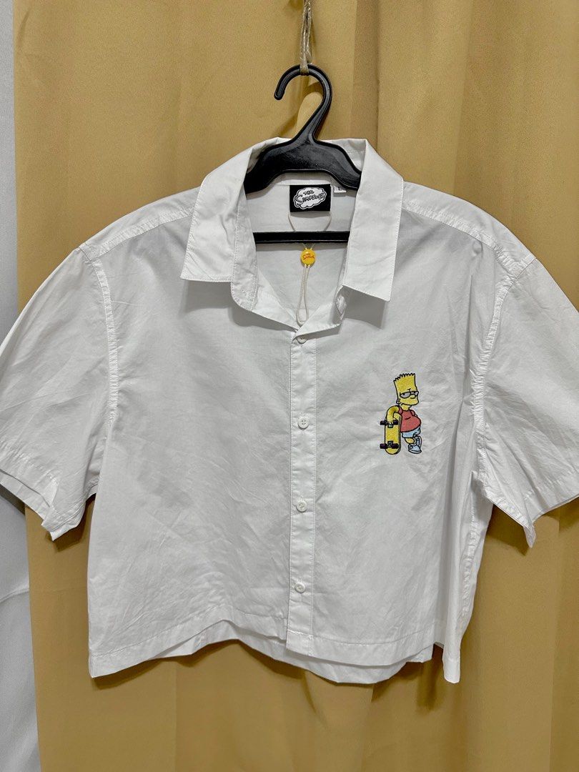 THE SIMPSON POLO CROP, Women's Fashion, Tops, Blouses on Carousell