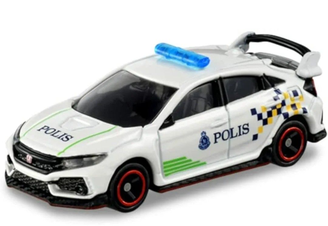Tomica Aeon Honda civic FK8 Type R PDRM POLIS car with customise LED ...