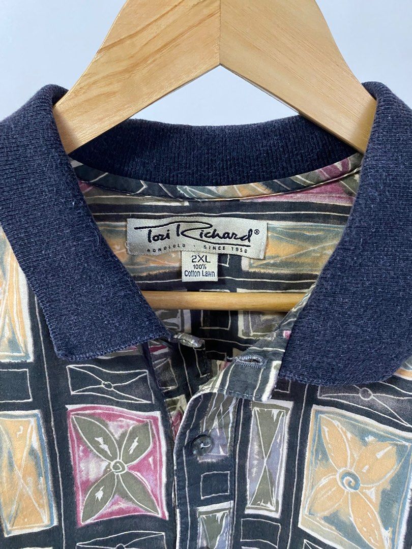 Tori Richard Graphic Polo Shirt, Men's Fashion, Tops & Sets, Tshirts ...