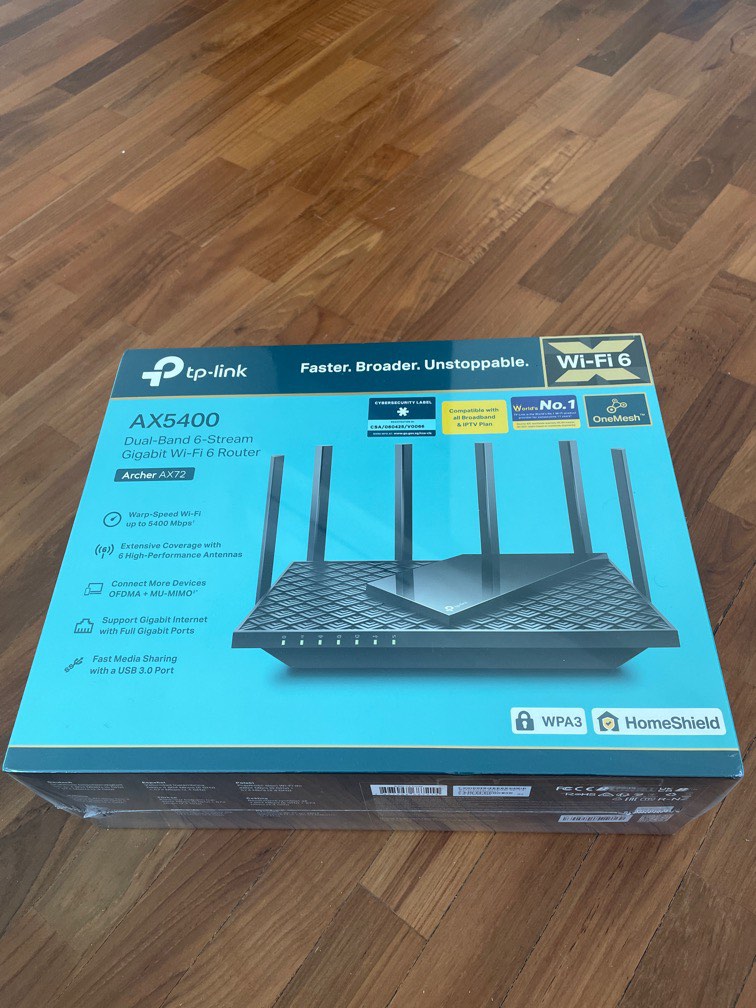 Tp-Link AX5400 Dual Band WiFi 6 Router, Computers & Tech, Parts ...
